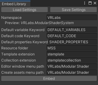 Embedding The Library | Modular Shader System Documentation